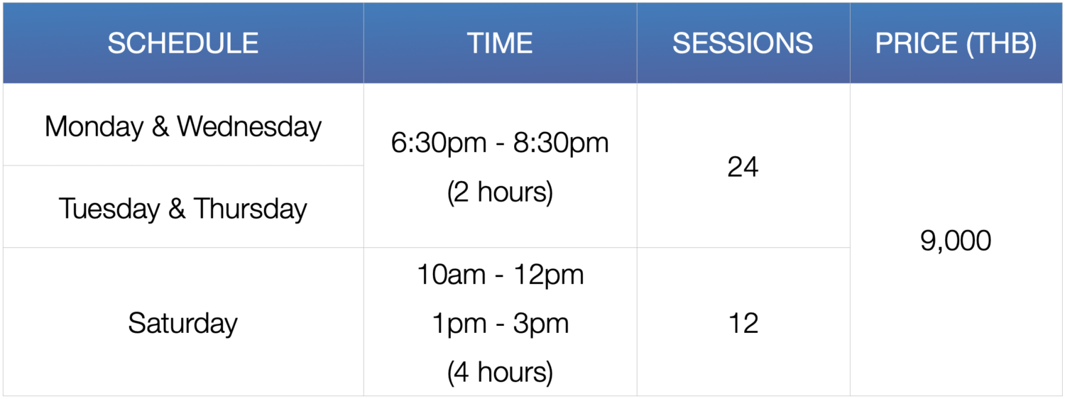 Night / Weekend Classes | Thai Language School Bangkok | Duke Language